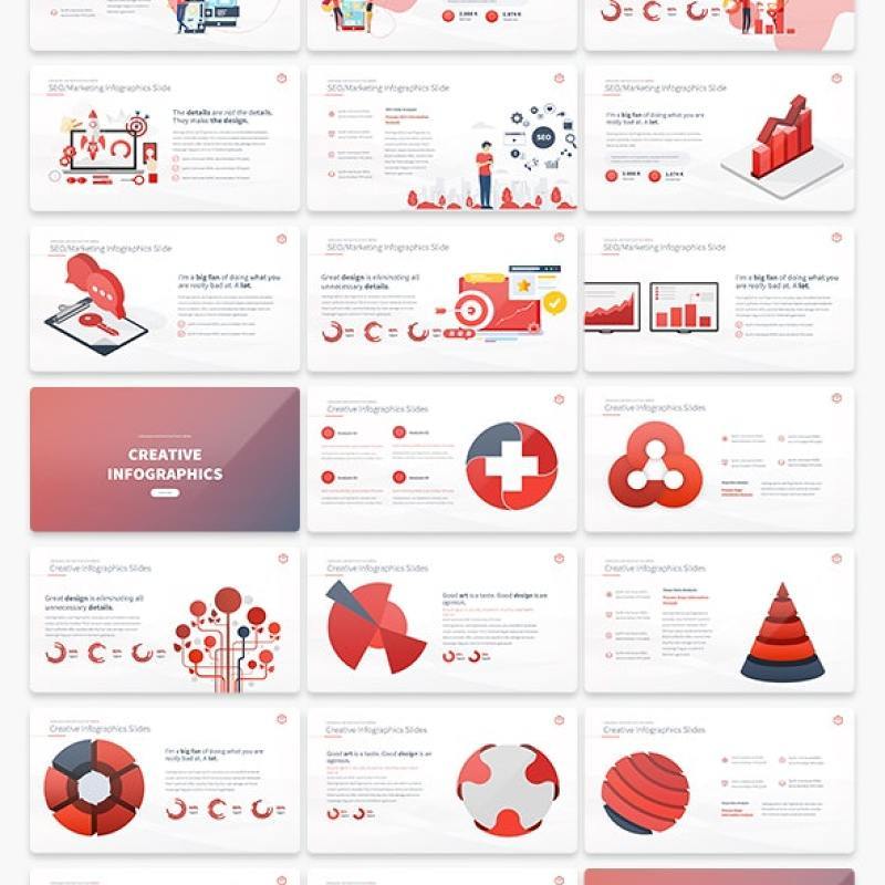 多用途PPT信息图表模板Cubex Multipurpose PowerPoint Presentation_PPT元素 【OVO图库】