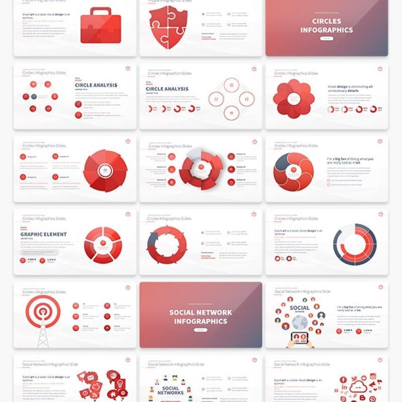 多用途PPT信息图表模板Cubex Multipurpose PowerPoint Presentation_PPT元素 【OVO图库】