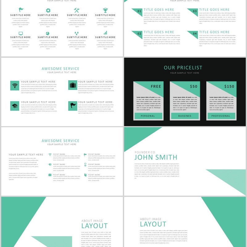到达简报创意PPT模板版式设计Arrival powerpoint_PPT模板 【OVO图库】
