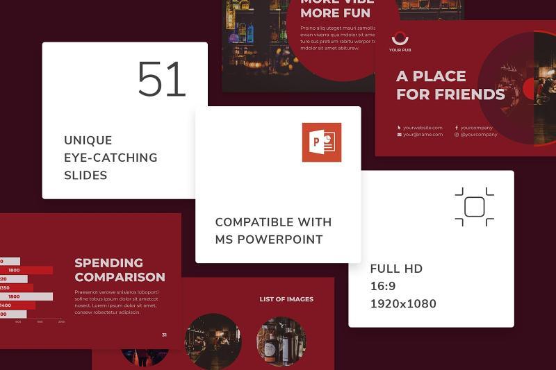 项目产品发布会宣传介绍PPT模板不含照片Pub PowerPoint Presentation Template_PPT模板 【OVO图库】