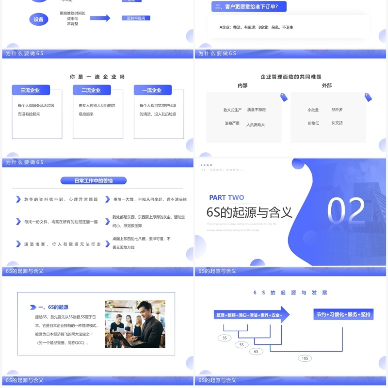 紫色简约企业6S管理培训PPT模板_PPT模板 【OVO图库】