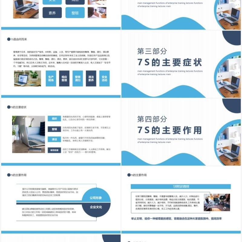 企业培训讲座7S主要管理作用动态PPT模板_PPT模板 【OVO图库】